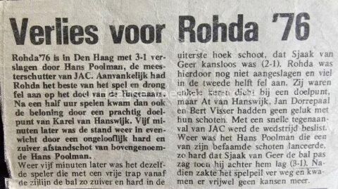 De 15 vragen aan; Hans Polman - De Haagse Voetbalhistorie